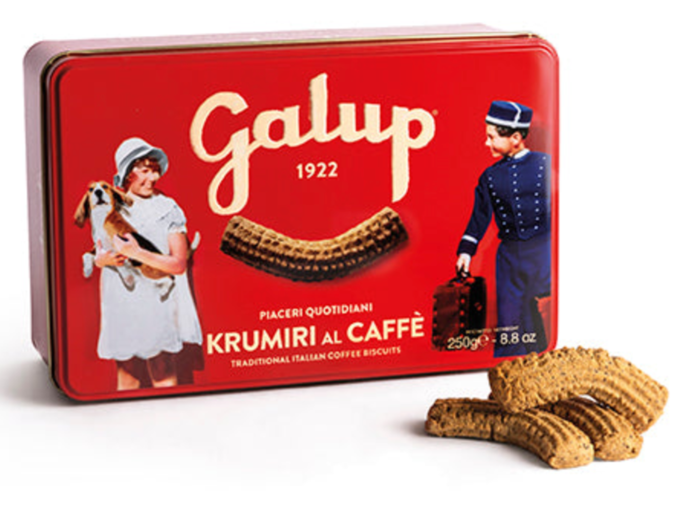 Krumiri Coffee Biscuits in a Tin 250g – Galup® Store Ufficiale
